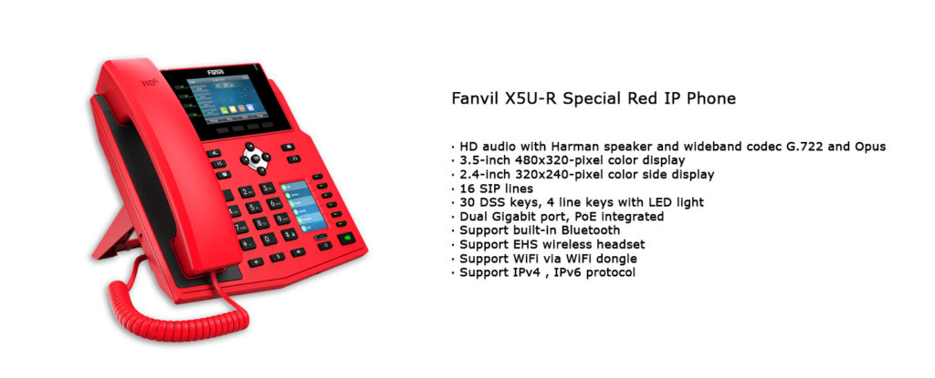Fanvil X5U-R Special Red IP Phone - Networkstore.lk